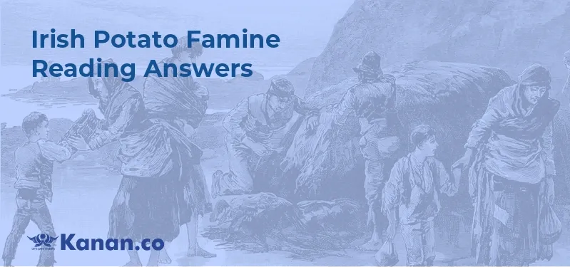 Irish Potato Famine Reading Answers