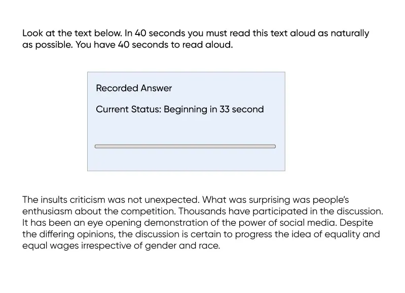 PTE Speaking Read Aloud: Practice, Tips