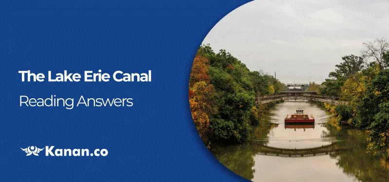 The Lake Erie Canal Reading Answers - IELTS Reading Practice Test