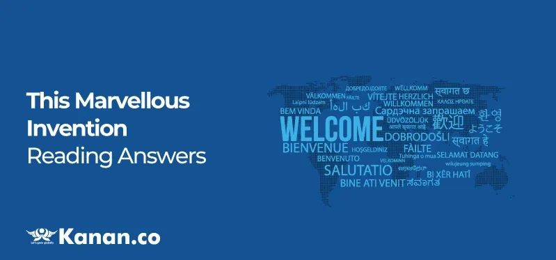 This Marvellous Invention Reading Answers